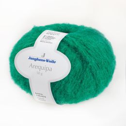 Arequipa von Junghans-Wolle, Gr&uuml;n, aus Alpaka