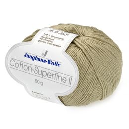 Cotton-Superfine II von Junghans-Wolle, Beige, aus Baumwolle