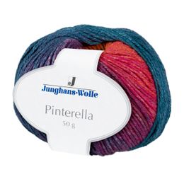 Pinterella von Junghans-Wolle, Regenbogen, aus Baumwolle