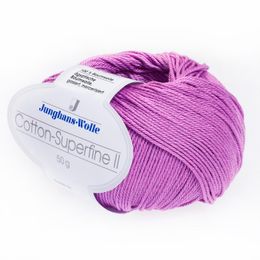 Cotton-Superfine II von Junghans-Wolle, Fuchsia, aus Baumwolle