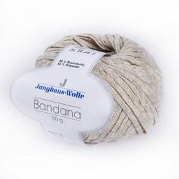 Bandana von Junghans-Wolle, Leinen meliert, aus Baumwolle