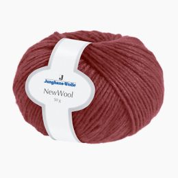 NewWool von Junghans-Wolle, Bordeaux, aus Schurwolle