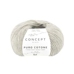 Puro Cotone von Katia, Hellgrau, aus Baumwolle
