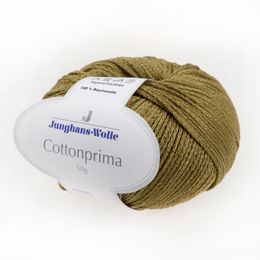 Cottonprima von Junghans-Wolle, Oliv, aus Baumwolle