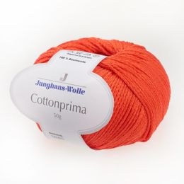 Cottonprima von Junghans-Wolle, Hellrot, aus Baumwolle
