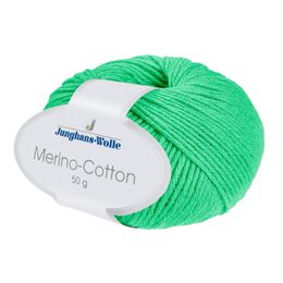 Merino-Cotton von Junghans-Wolle, Grasgr&uuml;n, aus Schurwolle