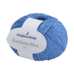 Bandana-Mini von Junghans-Wolle, Blau, aus Baumwolle