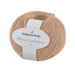 Wool-Cashmere von Junghans-Wolle, Beige, aus Schurwolle