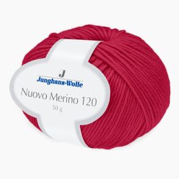 Nuovo Merino 120 von Junghans-Wolle, Rot, aus Schurwolle