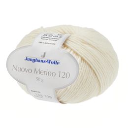 Nuovo Merino 120 von Junghans-Wolle, Wollwei&szlig;, aus Schurwolle