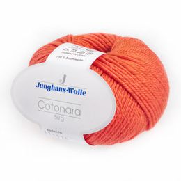 Cotonara von Junghans-Wolle, Orange, aus Baumwolle