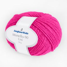 Monello-90 Uni von Junghans-Wolle, Pink, aus Polyacryl