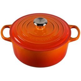 Le Creuset Signature Br&auml;ter rund 24 cm ofenrot