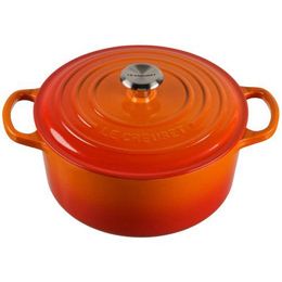 Le Creuset Signature Br&auml;ter rund 22 cm ofenrot