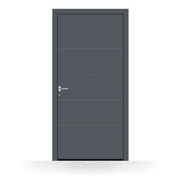 Haust&uuml;r Aluminium, Basic Schw&auml;bisch Gm&uuml;nd, Anthrazitgrau Feinstruktur, 700 x 1700 mm, DIN links innen &ouml;ffnend, individuell konfigurieren