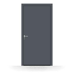 Haust&uuml;r Aluminium, Basic R&uuml;sselsheim, Anthrazitgrau Feinstruktur, 700 x 1700 mm, DIN links innen &ouml;ffnend, individuell konfigurieren