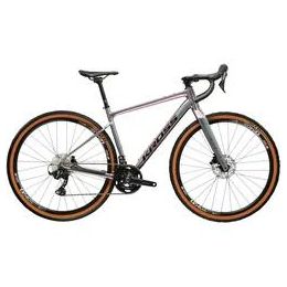 Gravelbike KROSS "KROSS Gravelbike 28" Esker 6.0 24 G&auml;nge Gabel aus Carbon 2026" Gr. 48, grau, grau, Fahrr&auml;der, Herren, 48cm, 28 Zoll (71,12cm) hinten: 28 Zoll (71,12cm), Gabel aus Carbon