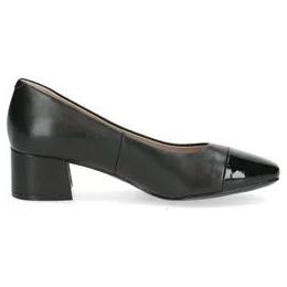 Pumps Caprice "Caprice Pumps Leder/Textil", Damen, Gr. 38, schwarz, Leder, Textil, Schuhe Pumps