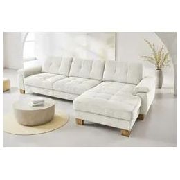 Ecksofa DIE PLANBAR "PP-LA19101 L-Form, Breite 316 cm", natur, B:316cm H:86cm T:177cm, 88% Polyester;12% Polyamid, Sofas, Ecksofa, wahlweise mit Bettfunktion und verstellbaren Kopfst&uuml;tzen, in Cord