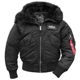 Alpha Industries CWU Hooded Fliegerjacke (Sale) black/black, Gr&ouml;&szlig;e L
