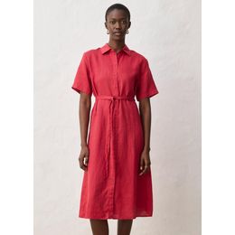 bonprix Blusenkleid aus reinem Leinen, rot, Gr.48, ein perfektes Blusenkleid f&uuml;r den Fr&uuml;hling, aus hochwertigerem Leinen und Bindeg&uuml;rtel, aus Leinen
