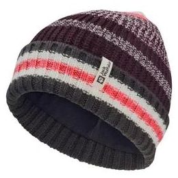 Beanie Jack Wolfskin "NIGHT HIKER BEANIE K", Jungen, Gr. S, amaranth, Obermaterial: 100% Polyacryl. Futter: 100% Polyester, M&uuml;tzen Beanie