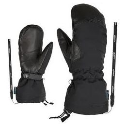 Skihandschuhe Ziener "KILATI-Z AS AW MITTEN", Damen, Gr. 7, schwarz, Materialmix, Handschuhe