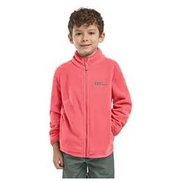 Fleecejacke Jack Wolfskin "TAUNUS JACKET K", M&auml;dchen, Gr. 116, rosa (sunset, coral), Obermaterial: 100% POLYESTER. Futter:100% POLYESTER, Jacken Fleecejacke