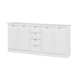 H&ouml;ffner Sideboard Laurito wei&szlig; Ma&szlig;e (cm): B: 200 H: 90 T: 40.0 &raquo; H&ouml;ffner