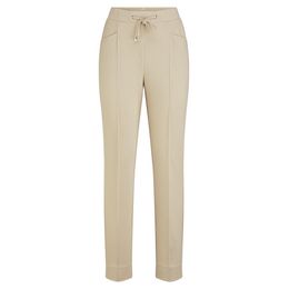 Peter Hahn - Kn&ouml;chellange Slim Fit-Jersey-Hose, beige, Gr. 18