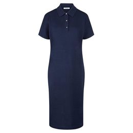 Peter Hahn - Polo-Strickkleid, blau, Gr. 40 / M - Baumwolle