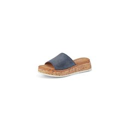 Gabor - Plateau-Pantolette, blau, Gr. 37.5 - Leder