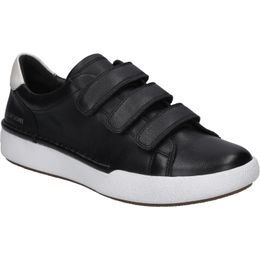 Sneaker Josef Seibel "Claire 12, schwarz-kombi", Damen, Gr. 36, schwarz (schwarz, kombi), Obermaterial: 100% Rindsleder Leather cow., Schuhe Sneaker