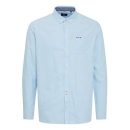 Businesshemd FQ1924 "Businesshemd FQSTEVEN oxford LS shirt", Herren, Gr. M, N-Gr, blau (nautical blau), Obermaterial: 100% Baumwolle CO., Hemden Businesshemd