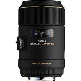 Sigma 105 mm F2.8 DG EX HSM OS Macro 62 mm Filtergewinde (Canon EF Anschluss) schwarz