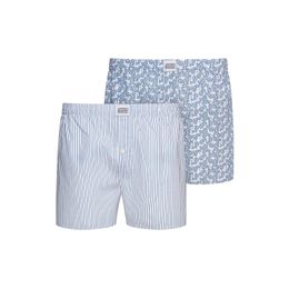Webboxer Jockey "Web-Boxershorts Everyday Woven Boxer 2er Pack", Herren, Gr. XXL, wei&szlig;, Obermaterial: 100% Baumwolle CO., Unterhosen Webboxer