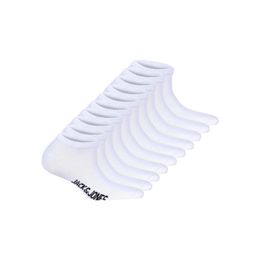 Jack & Jones Sneakersocken JACK & JONES "Socken JACDONGO SOCKS 10 PACK JNR 10er Pack", M&auml;dchen, Gr. 38-43, wei&szlig;, Obermaterial: 72% Baumwolle CO. 26% Polyester PES. 2% Elasthan EL., Socken Sneakersocken