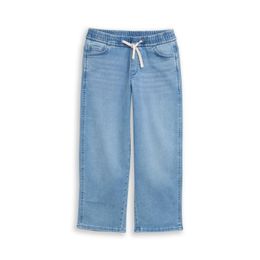 Tom Tailor Jungen Chino Hose im Denim-Look, blau, Uni, Gr. 140