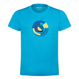 Funktionsshirt Trollkids "KIDS SOGNEFJORD T", Kinder, Gr. 116, pool blau, Obermaterial: 100% Polyester, normal, Rundhals, Shirts Funktionsshirt, mit UV-Schutz