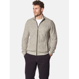 Strickjacke Babista "Strickjacke FILERAZZI", Herren, Gr. S, beige (beige melange), Obermaterial: 50% Wolle mw. 50% Polyamid ECONYL PA ECONYL., Strickjacken Strickjacke