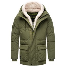 Winterjacke STONE HARBOUR "Winterjacke Lauroo XX", Damen, Gr. L, gr&uuml;n (pine olive), Obermaterial: 100% Polyester PES. Obermaterial: Futter: 100% Polyester PES. 100% Polyester PES., Jacken Winterjacke