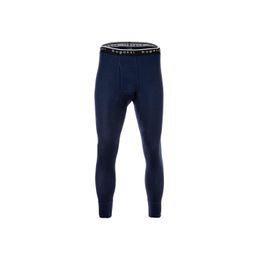 Lange Unterhose Bugatti "Lange Unterhose Lange Unterhose Feinripp 1er Pack", Herren, Gr. M, blau, Obermaterial: 100% Baumwolle CO., Unterhosen Lange Unterhose