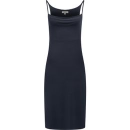 Sommerkleid Ragwear "Sommerkleid Saturia", Damen, Gr. L, N-Gr, blau (navy), Obermaterial: 48% Viskose CV. 47% Polyester PES. 5% Elasthan EL., Kleider Sommerkleid