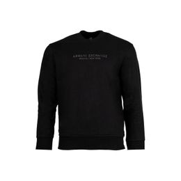 Sweatshirt Armani Exchange "Sweatshirt SWEATSHIRT 1er Pack", Herren, Gr. XL, schwarz, Obermaterial: 100% Baumwolle CO., Sweatshirts Sweatshirt