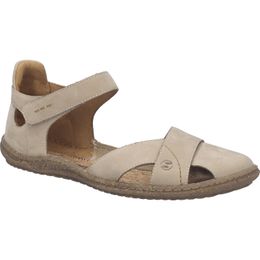 Sandale Josef Seibel "Caitlyn 05, creme", Damen, Gr. 40, beige (creme), Obermaterial: 100% Rindsleder Leather cow., Schuhe Sandale