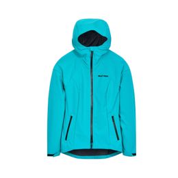 Madeleine Mode Outdoorjacke MADELEINE "Jacke Outdoorjacke mit Kapuze und vielen Details", Damen, Gr. 44, blau (t&uuml;rkis), Obermaterial: 100% Polyester PES., Modern, Jacken Outdoorjacke