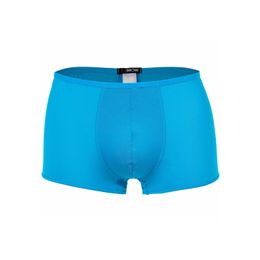 Boxershorts HOM "Boxershort 1er Pack", Herren, Gr. XXL, blau (t&uuml;rkis), Obermaterial: 76% Polyamid PA. 24% Elasthan EL., Unterhosen Boxershorts