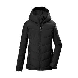 Steppjacke Killtec "KOW 220 GRLS QLTD JCKT", M&auml;dchen, Gr. 128, schwarz, Obermaterial: 100% Polyester;Futter: 100% Polyester;Futter 2:;F&uuml;llung: 100% Polyester, Jacken Steppjacke, Winddichte, wasserabweisende Kinderjacke mit verstellbaren B&uuml;ndchen