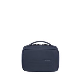 Kulturbeutel Samsonite "STACKD Toilet Kit, 14 cm", Damen, Gr. B/H/T: 22cm x 14cm x 9cm, blau (navy), Polyester, Polyurethan, Taschen Kulturbeutel, Beauty-Bag Beautybox Schminketui Kosmetikbox