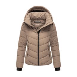Winterjacke Marikoo "Marikoo Samuiaa Damen Steppjacke B986", Damen, Gr. XL, grau (taupe grau), Obermaterial: 100% Polyester PES., Jacken Winterjacke